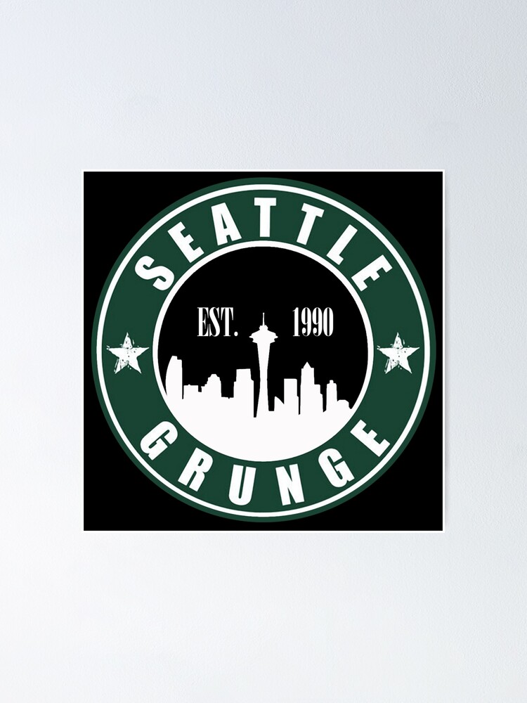 "Seattle Grunge" Poster for Sale by BrambleBox | Redbubble