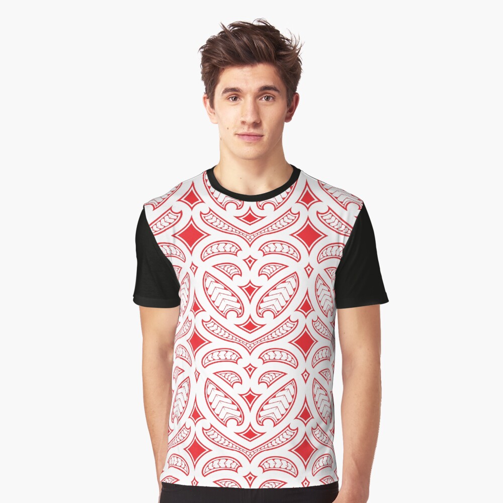 "Manawa/Heart Māori Design (White/Red)" T-shirt for Sale by ...