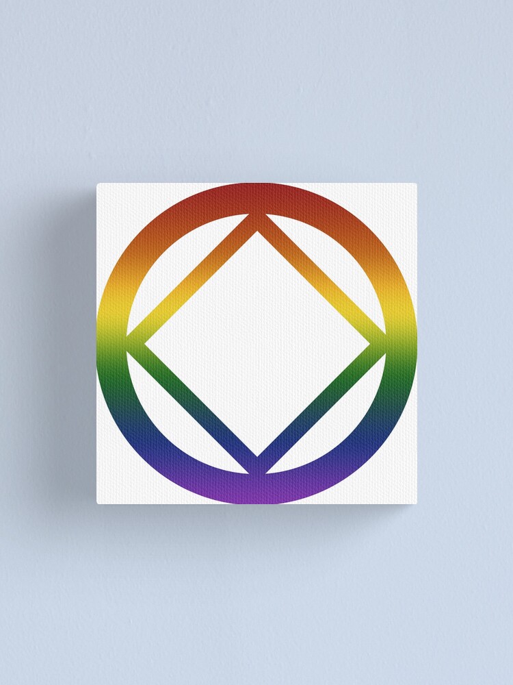 "Narcotics Anonymous Rainbow Pride Symbol" Canvas Print by RecoveryGift ...