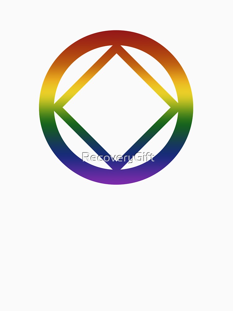 "Narcotics Anonymous Rainbow Pride Symbol" T-shirt for Sale by ...