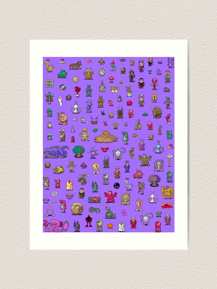 "Earthbound Mega Sprite Sheet" Art Print for Sale by winkatawink ...