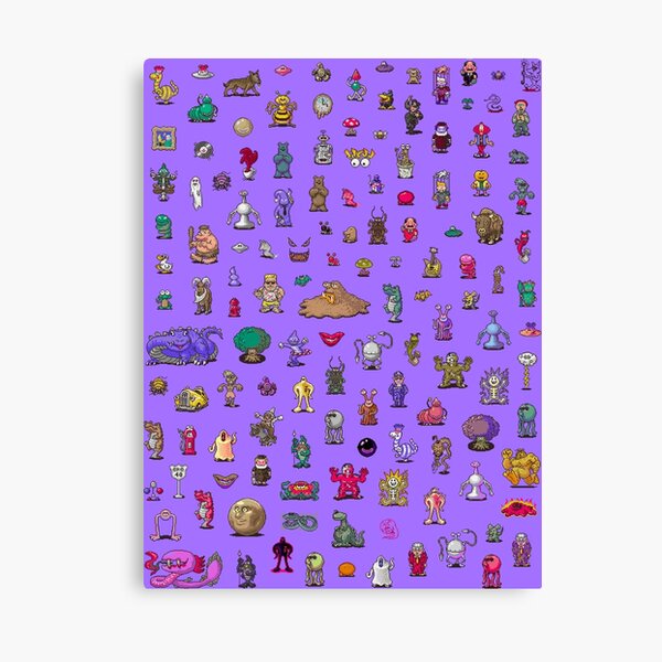 "Earthbound Mega Sprite Sheet" Canvas Print for Sale by winkatawink ...
