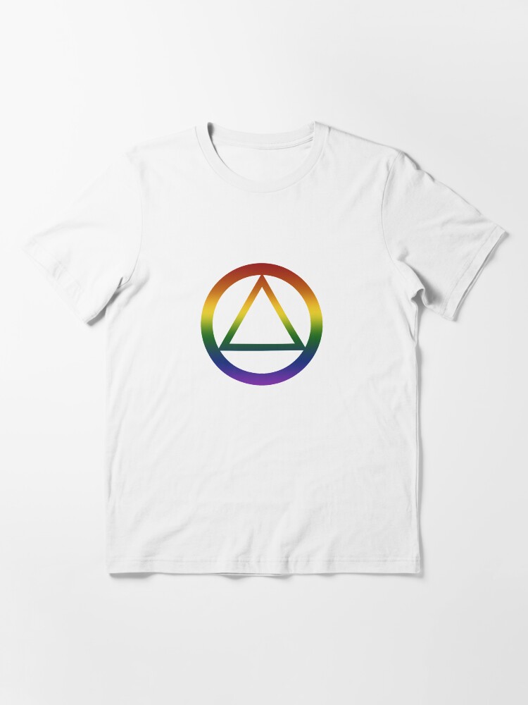 "Alcoholics Anonymous Rainbow Pride Symbol" T-shirt for Sale by ...