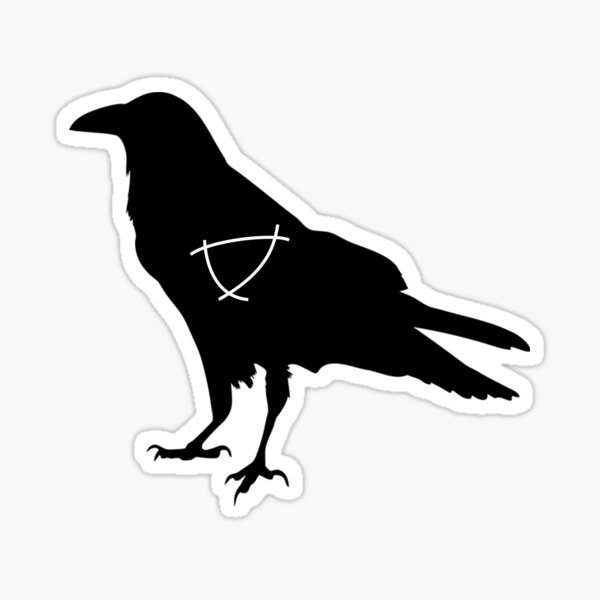 ""Raven Cycle" Ley Line Raven" Sticker by bongik | Redbubble