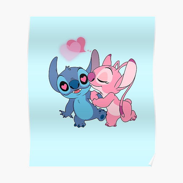 "Stitch & Angel" Poster by FalChi | Redbubble