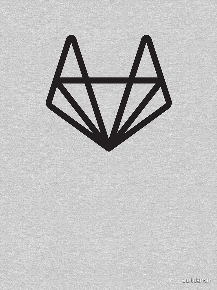 "Gitlab Wireframe Fox Logo" T-shirt for Sale by awildanon | Redbubble ...