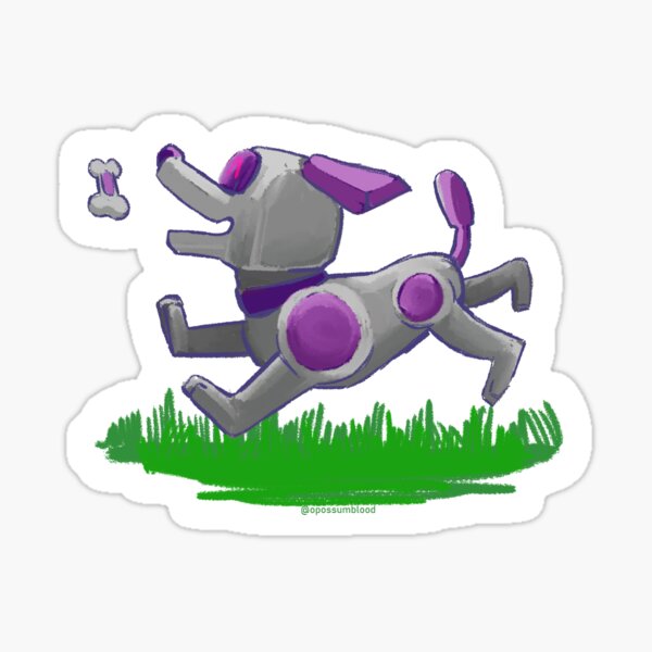 "Go Fetch!" Sticker for Sale by Opossumblood | Redbubble