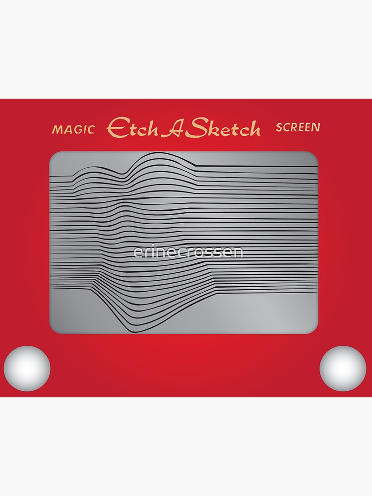 "Adult Etch A Sketch" Sticker for Sale by erinecrossen | Redbubble