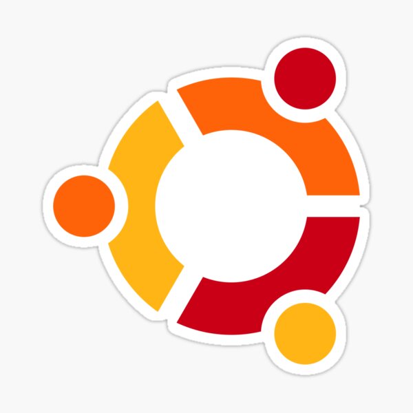 "Ubuntu Logo" Sticker for Sale by awildanon | Redbubble