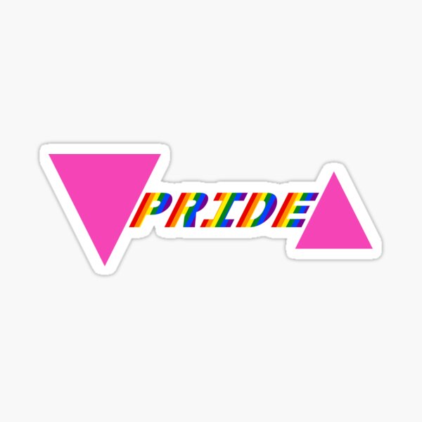 "Pink Triangle Pride" Sticker by sisusisu | Redbubble