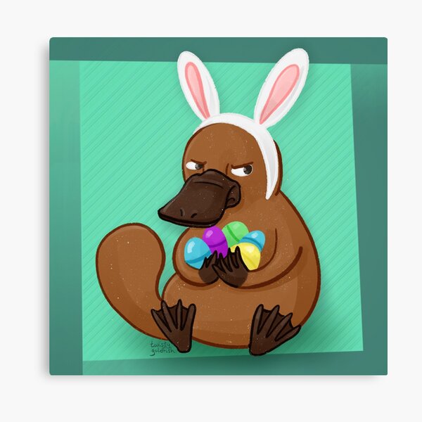 "Easter Platypus" Canvas Print for Sale by twistygoldfish | Redbubble