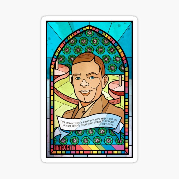 "Pride Month - Alan Turing" Sticker by MyProfanity | Redbubble