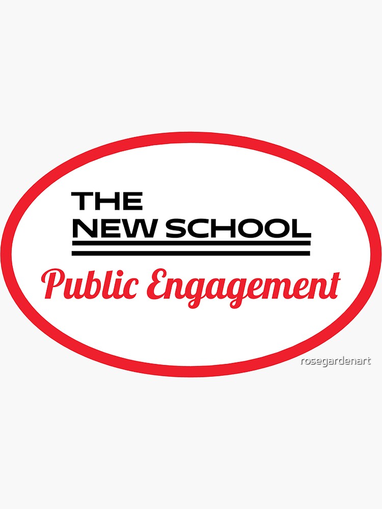 "The New School - Schools of Public Engagement School Pride Sticker ...
