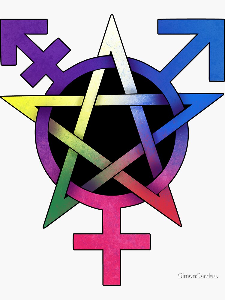"Trans Witch - T-shirts etc." Sticker for Sale by SimonCardew | Redbubble
