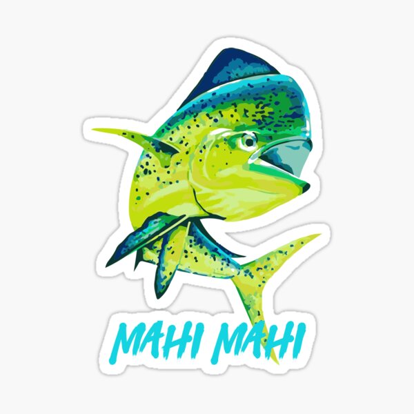 "Mahi Mahi Dolphin Fish" Sticker for Sale by FromThe8Tees | Redbubble