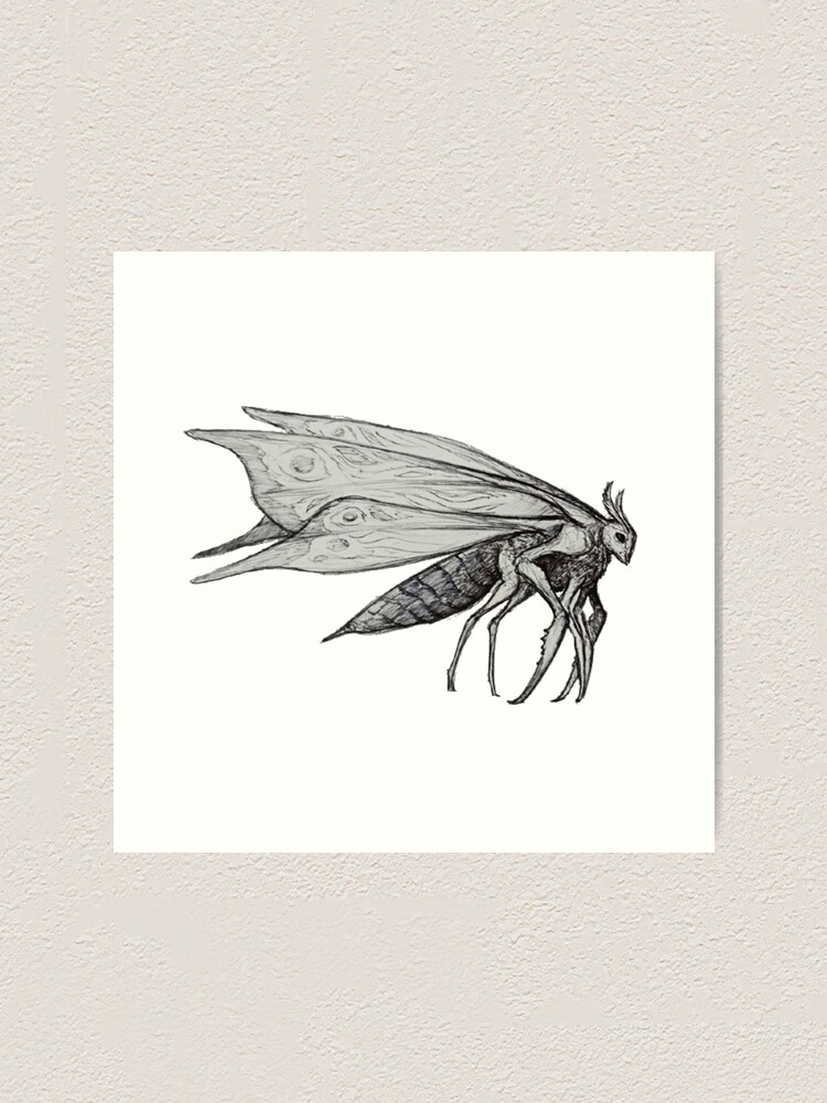 "Mothra: Titanus Mosura" Art Print by aegyptiacus | Redbubble