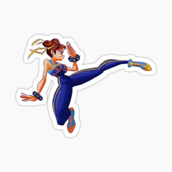 "Chun Li Kick" Sticker for Sale by thebozle | Redbubble