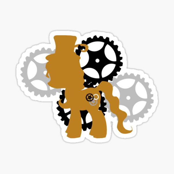 "Steampunk: Pony-style" Sticker by sorakaji | Redbubble