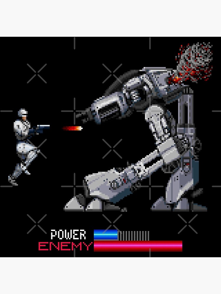 Póster «ROBOCOP vs ED209 pixelart arcade retro años 80 videojuego ...