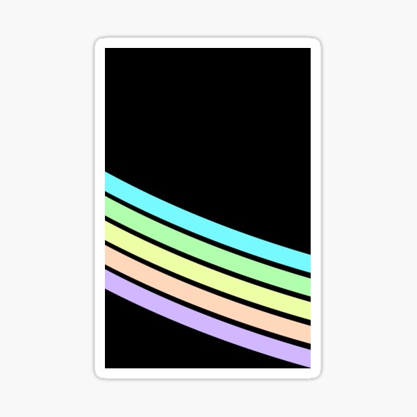 "Neon Swoop" Sticker by rrh723 | Redbubble