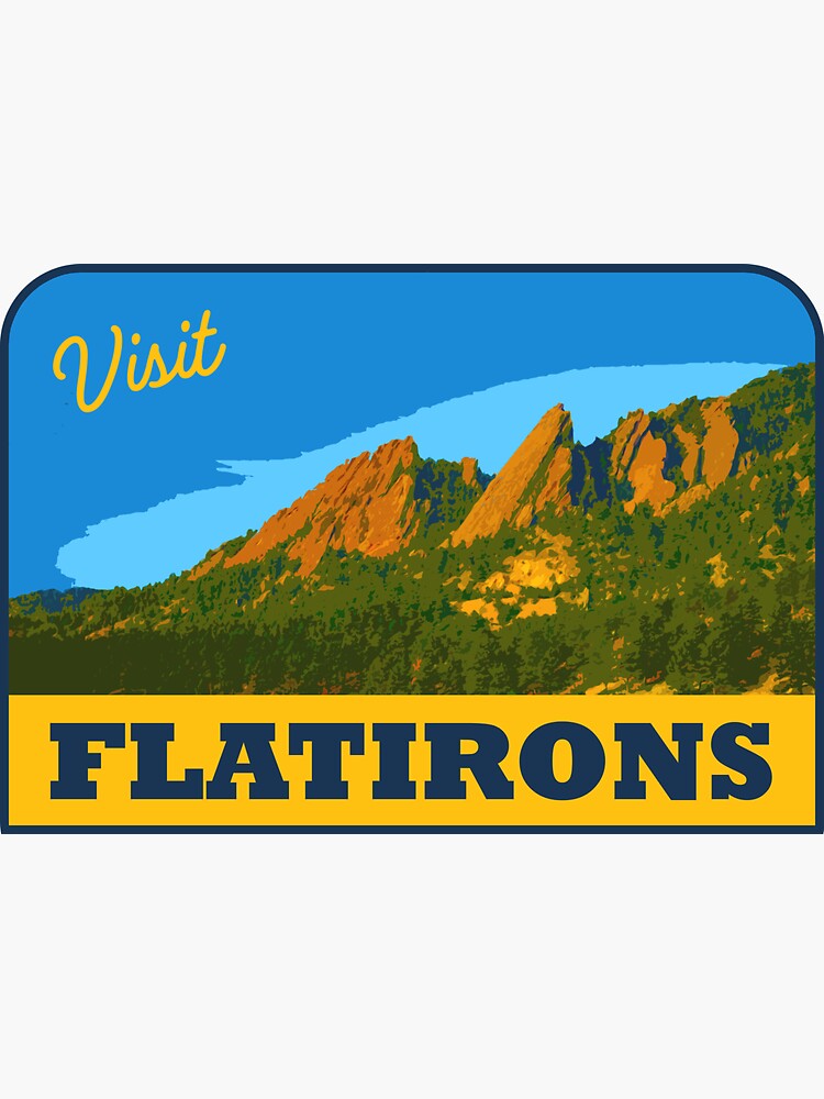 "Flatirons Stickers" Sticker for Sale by JeromeArt | Redbubble
