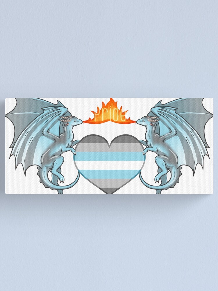 "Show Your Demiboy Pride with Dragons!" Canvas Print for Sale by ...