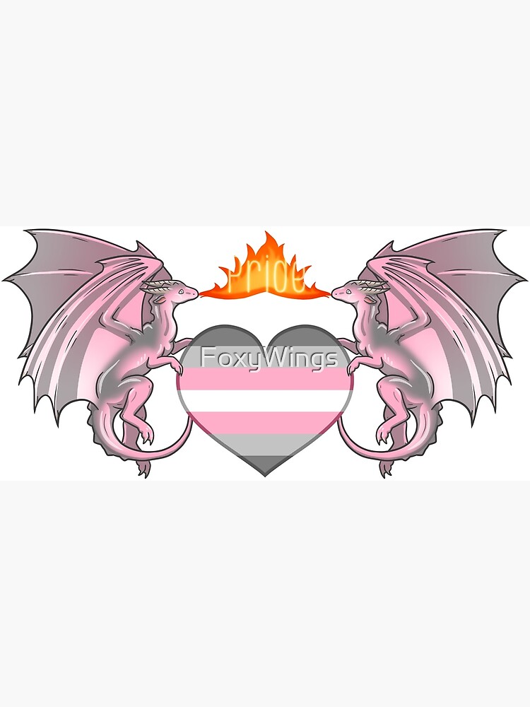 "Show Your Demigirl Pride with Dragons!" Art Print for Sale by ...