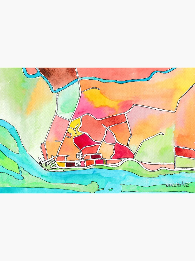 "Map of Marlo" Sticker for Sale by amaltr42 | Redbubble