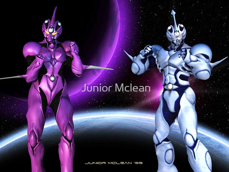 "Bio-Booster Armored Guyver 1 and Female Guyver 2" by Junior Mclean ...