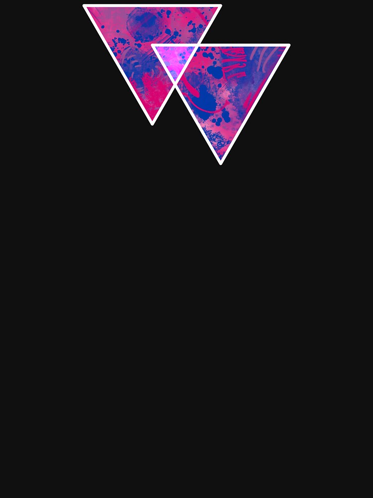 "Bisexual Triangle Symbol Gay Pride LGBTQ Graffiti Streetwear Style" T ...
