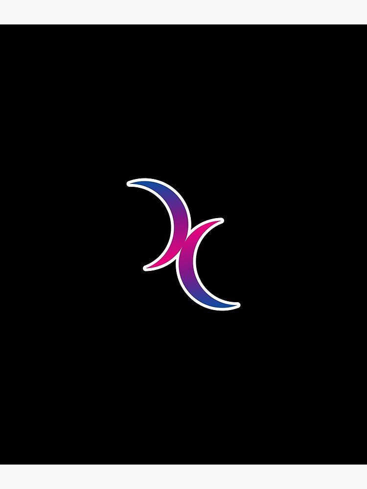 "Gay Pride LGBT Bisexual Crescent Moon Symbol" Poster by phoxydesign ...