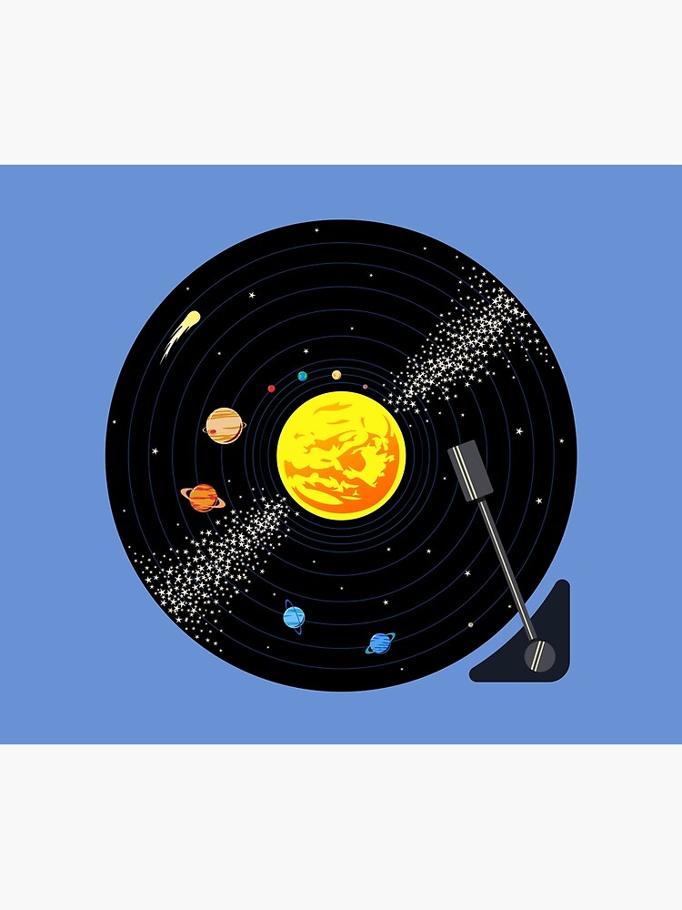 "Solar System Vinyl Record" Tapestry for Sale by jezkemp | Redbubble