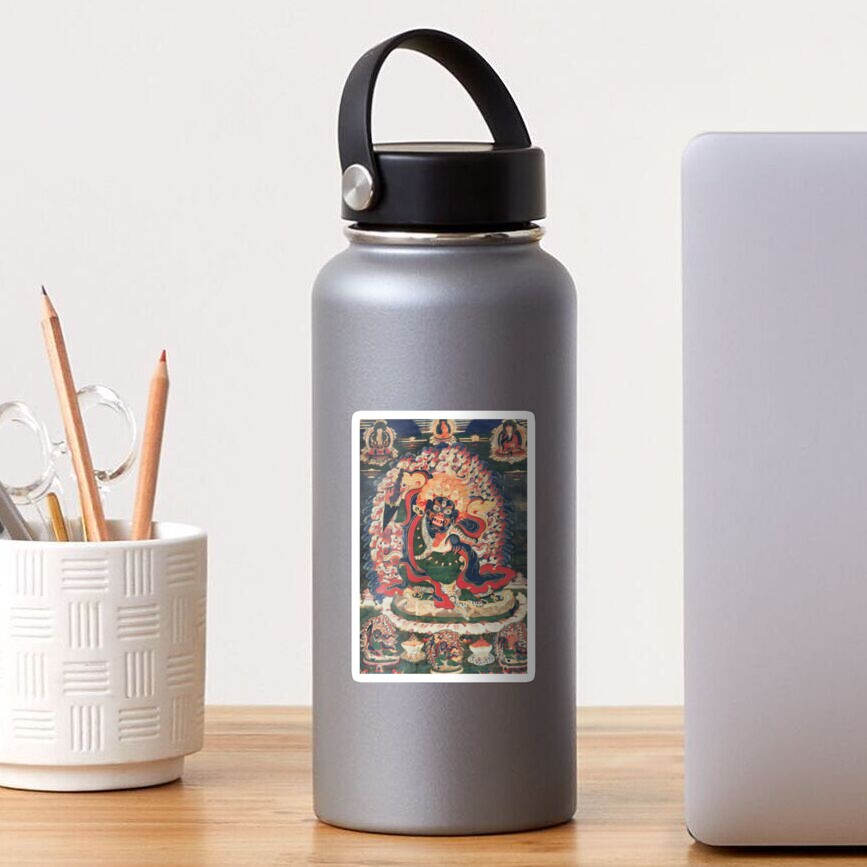 "Mahakala Tibetan Painting, 18th century" Sticker for Sale by fineearth ...