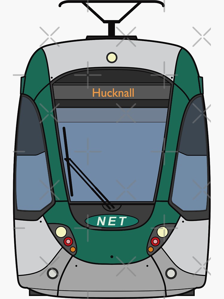 "Nottingham Tram " Sticker for Sale by careful-design | Redbubble