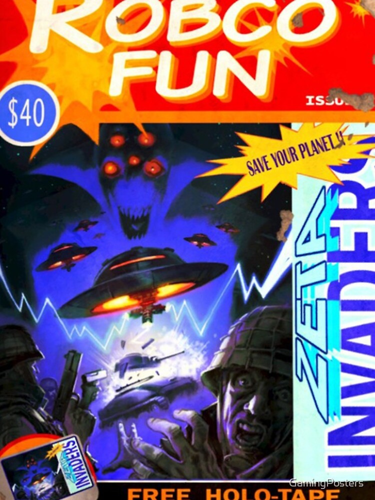 "Fallout 4 - RobCo Fun: Zeta Invaders Comic Poster" iPhone Case for ...