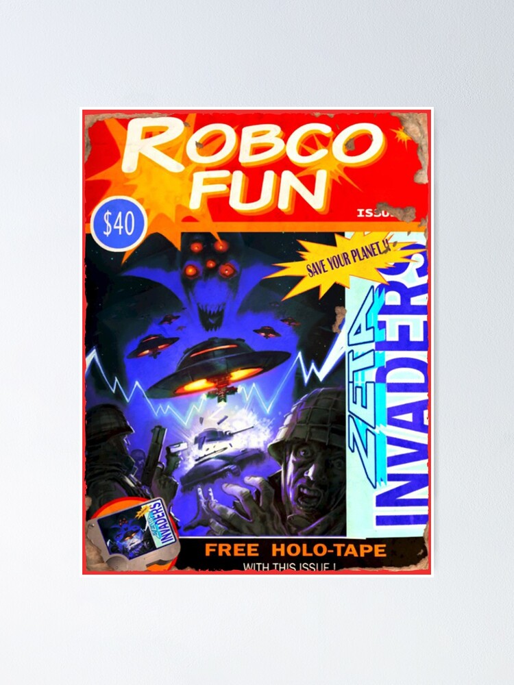 "Fallout 4 - RobCo Fun: Zeta Invaders Comic Poster" Poster for Sale by ...