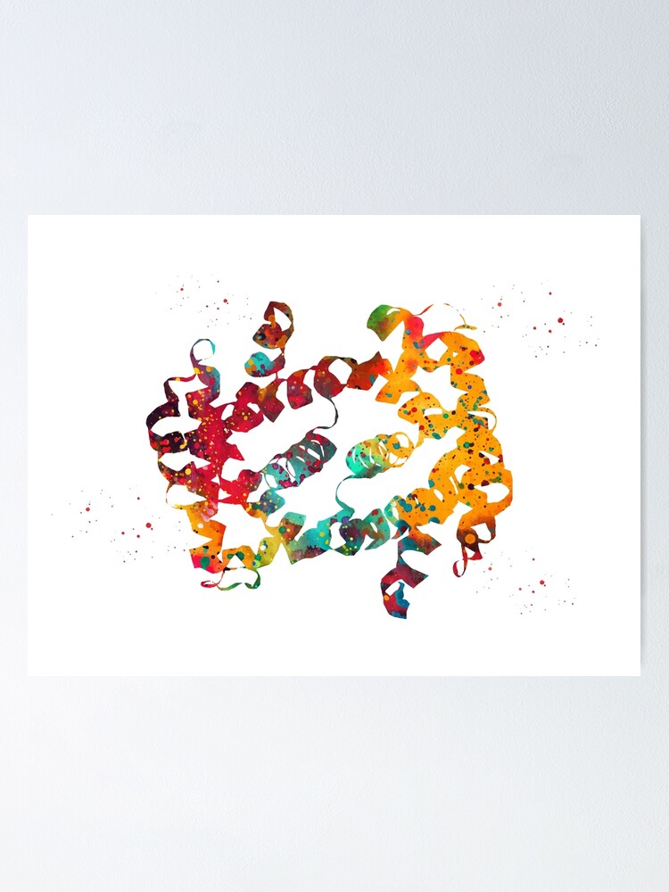 "Hemoglobin" Poster by erzebetth | Redbubble