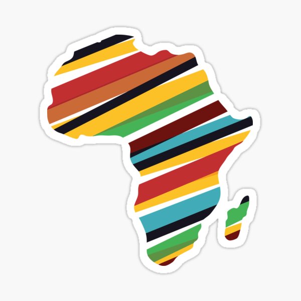 "AFRICA MAP" Sticker by ReignGFX | Redbubble