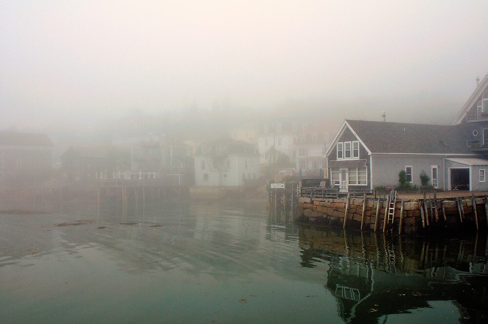 "Fog, Stonington Harbor, Maine" by fauselr | Redbubble