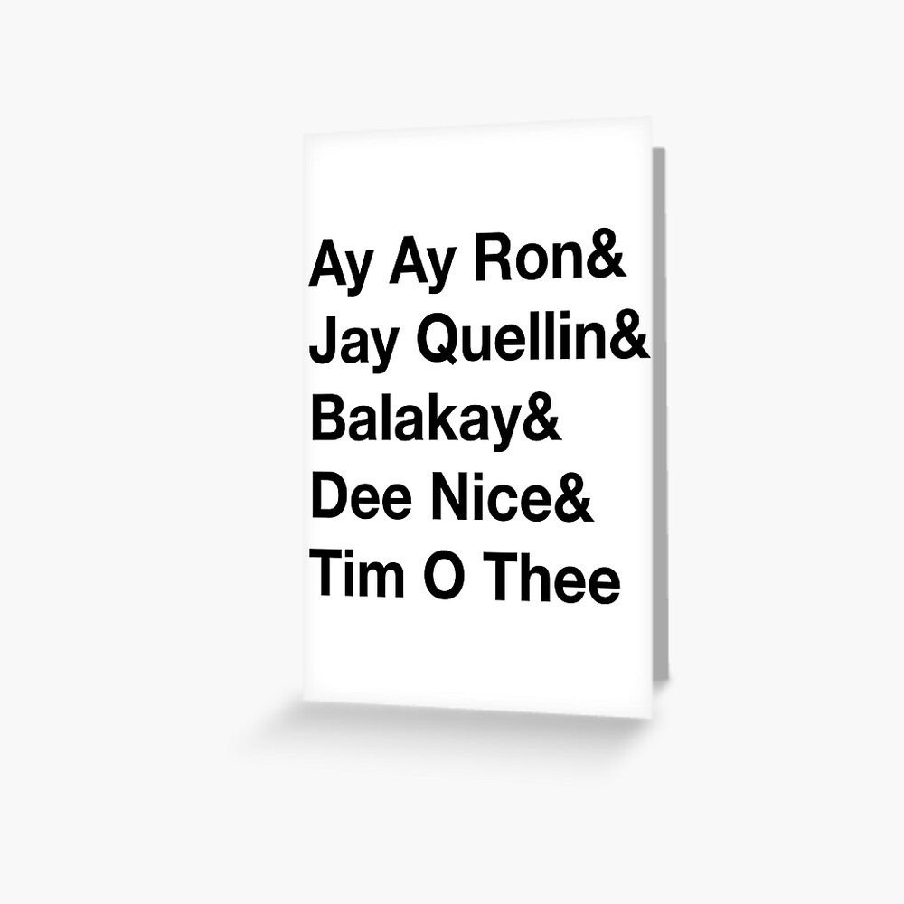 "Ay Ay Ron, Jay Quellin, Balakay, Dee Nice, Tim O Thee (Key Peele ...