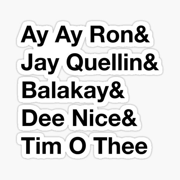 "Ay Ay Ron, Jay Quellin, Balakay, Dee Nice, Tim O Thee (Key Peele ...