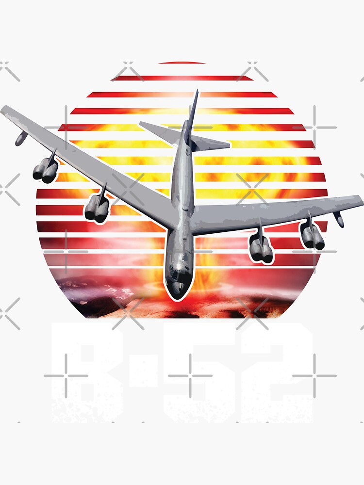 "B52 Bomber Airforce Pilot Gift Modern Warbird Vietnam Korea War ...