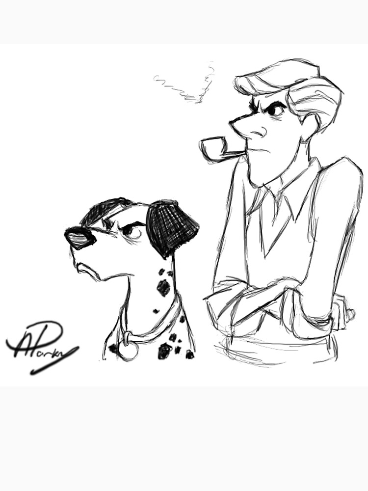 "Pongo and Roger sketch" Essential T-Shirt for Sale by APParky | Redbubble