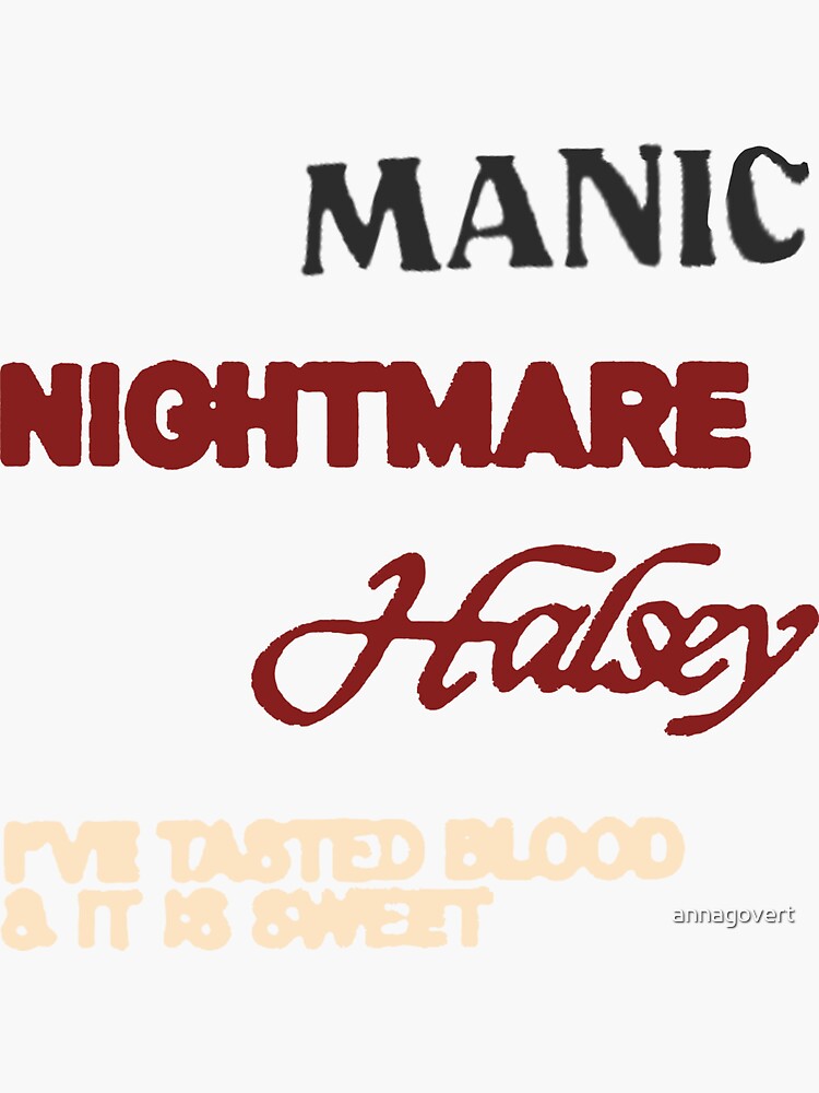 "nightmare sticker pack " Sticker for Sale by annagovert | Redbubble