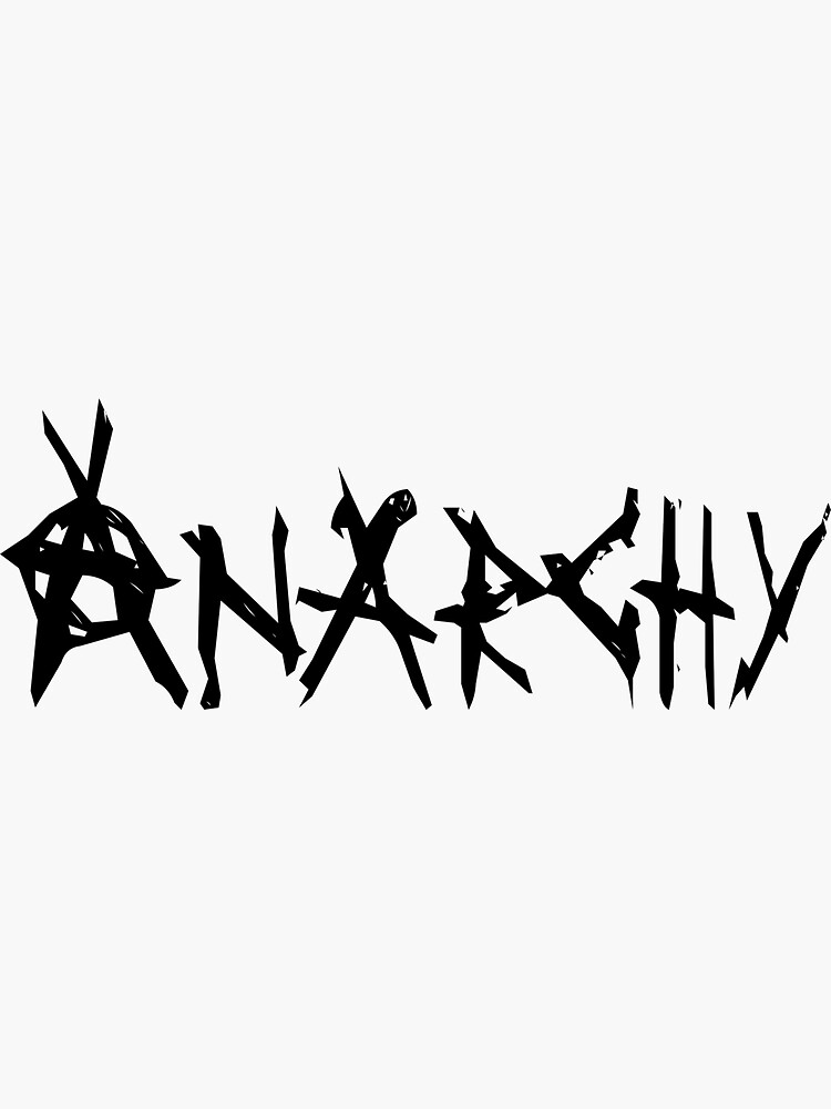 "Anarchy" Sticker for Sale by JeferCelmer | Redbubble