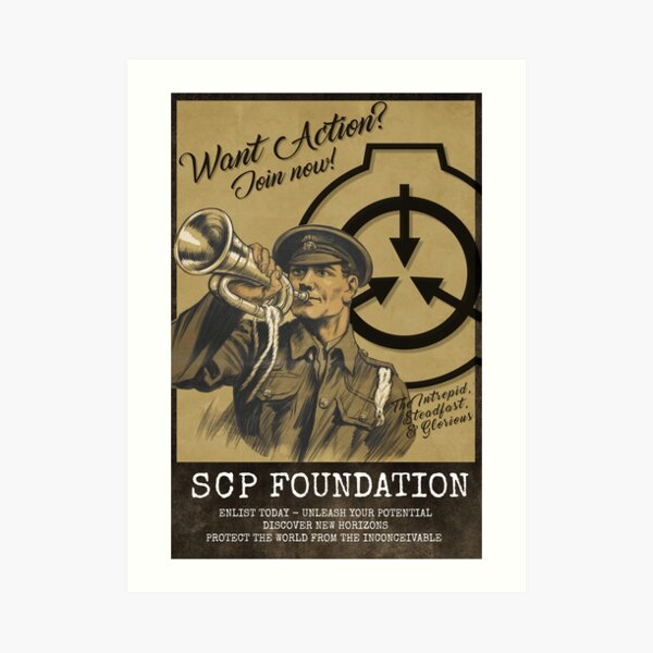 "SCP Foundation Recruitment Poster" Art Print for Sale by VoyagerOfTime ...