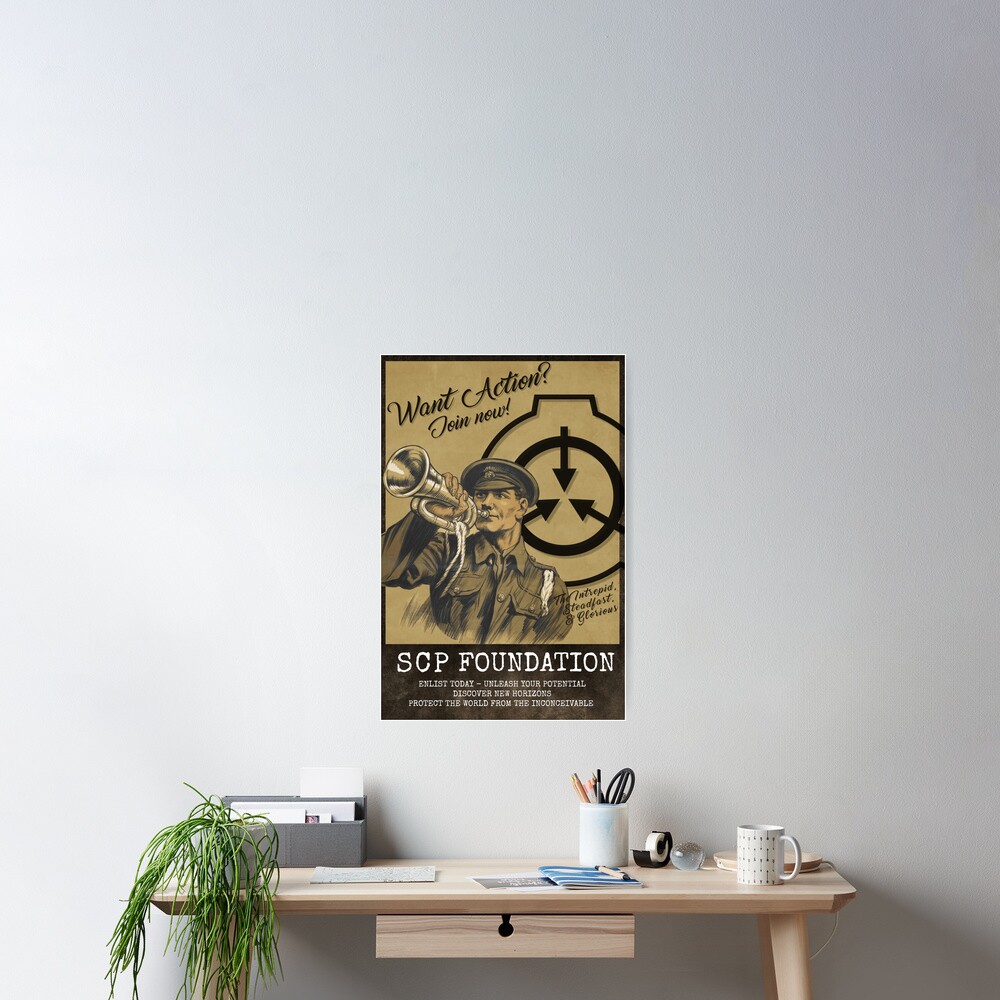 "SCP Foundation Recruitment Poster" Poster for Sale by VoyagerOfTime ...