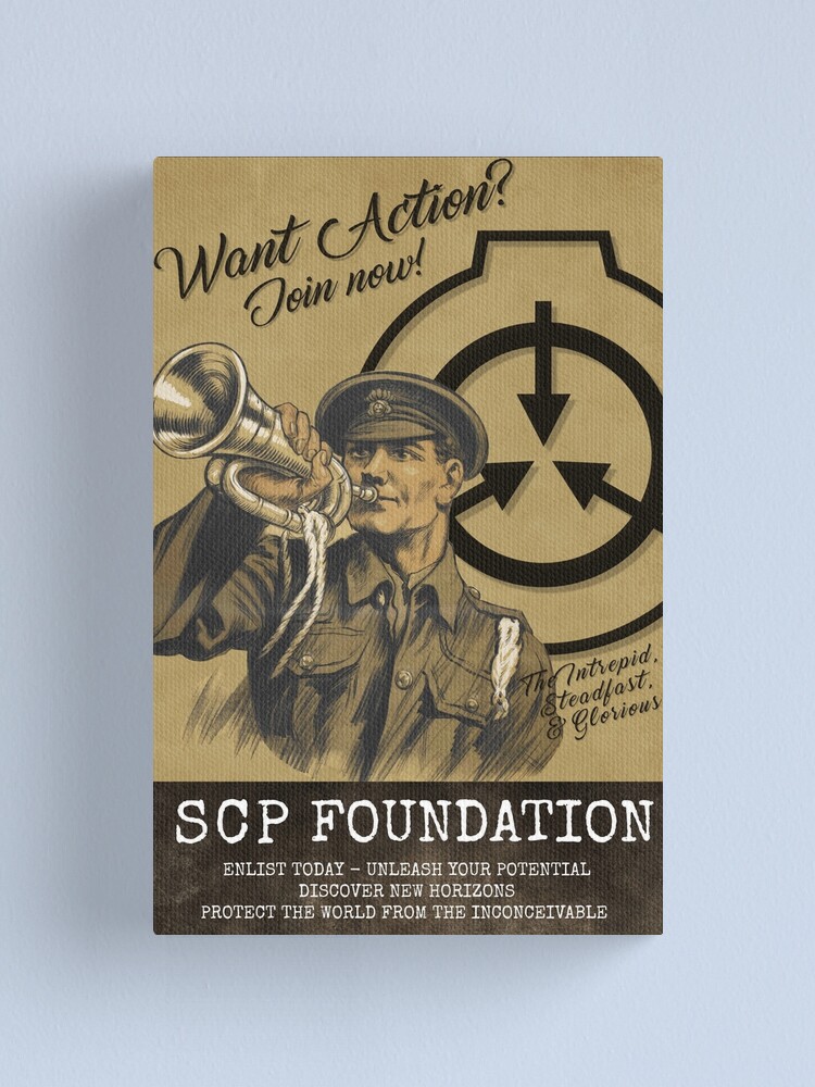 "SCP Foundation Recruitment Poster" Canvas Print by VoyagerOfTime ...