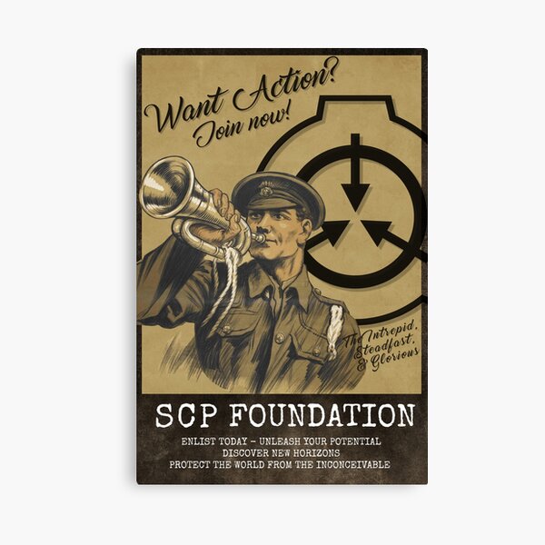 "SCP Foundation Recruitment Poster" Canvas Print by VoyagerOfTime ...