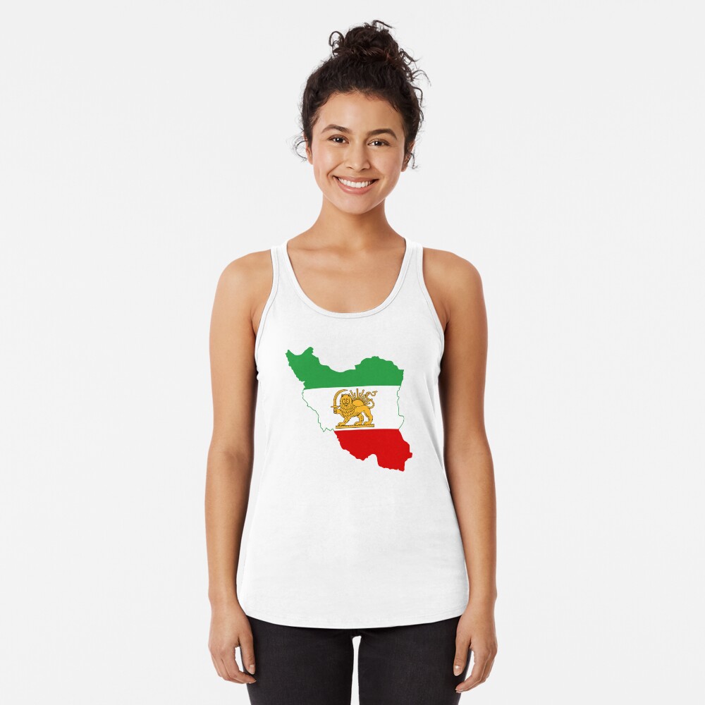 "Flag Map of Iran, Iranian Flag, 1964-1980" Sticker for Sale by ...